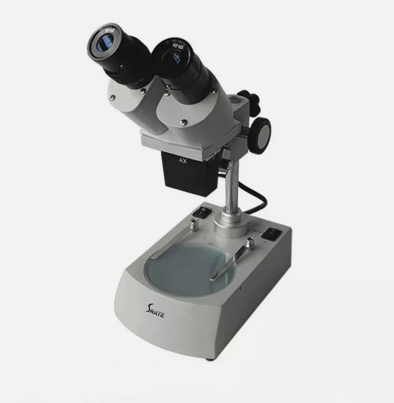 Microscope Binocular Stereo 40X Laboratory Scope 2 Built In Top & Bott