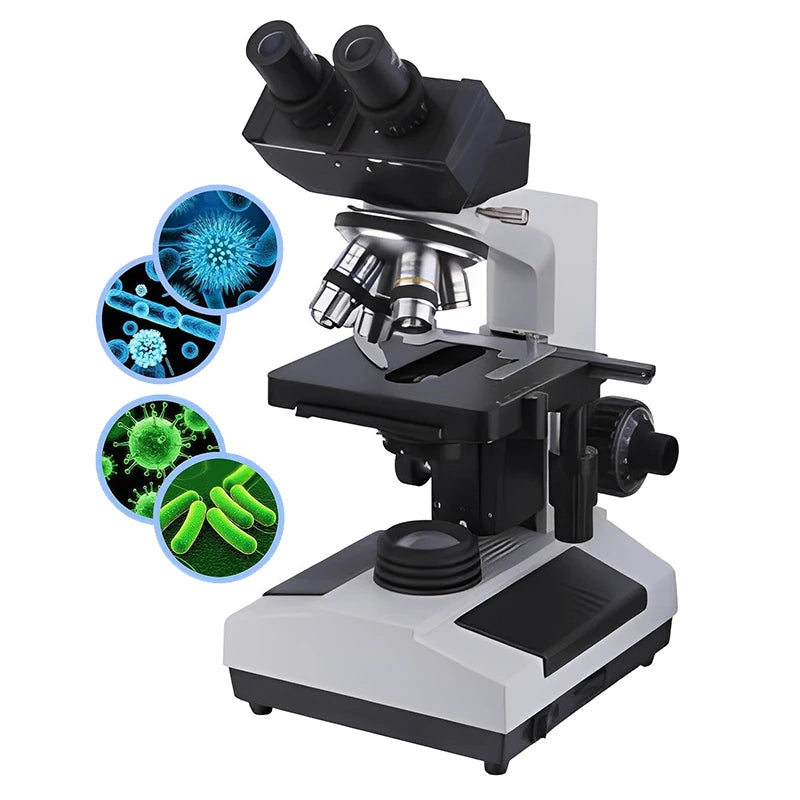 Microscope Binocular Compound 40X-1600X Professional Lab Biological Mi