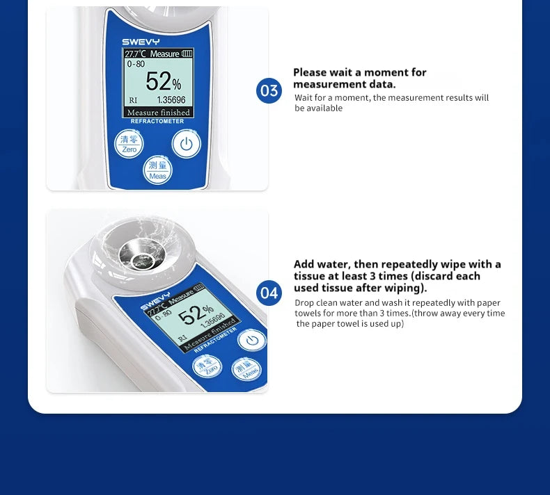 Refractometer Alcohol 0‑80% Digital High Accuracy Tester Meter SW80S