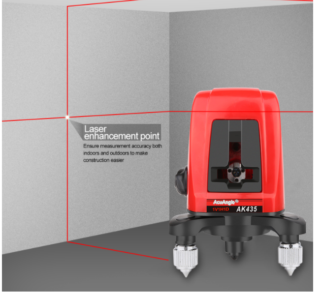Laser Level 2 Line Red Beam Line 360 Degree Rotary Level Self-leveling