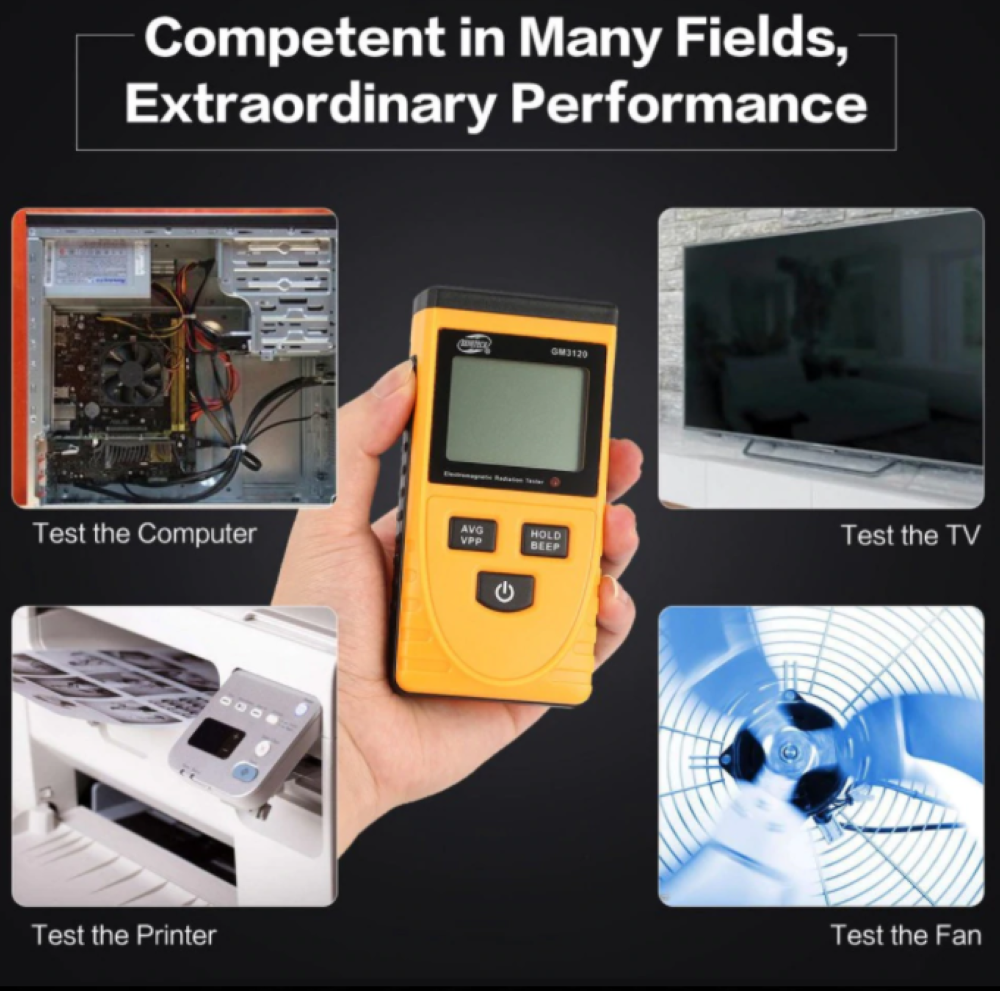 Electromagnetic Field Radiation Detector EMF Tester Meter Benetech GM3