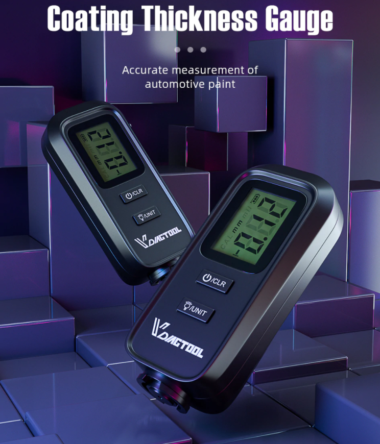 Paint Thickness Coating Film Gauge Meter Car Painting Lacquer Coat Tes