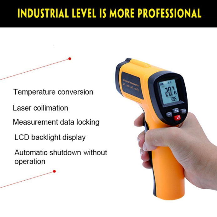 Non-Contact Digital Temp -50°C-550°C Gun Infrared Thermometer Benetech