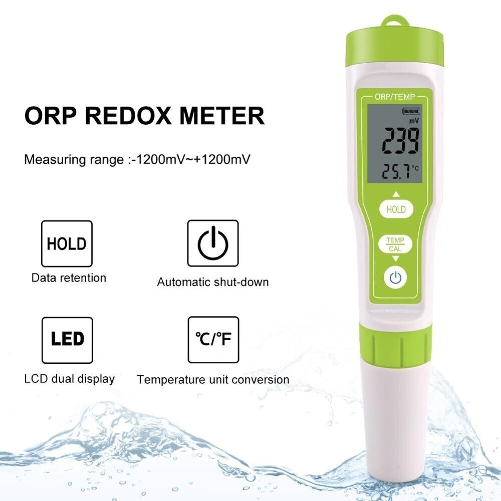 Redox ORP Test Meter Water Quality Monitor LCD Digital Detector Pen Ty