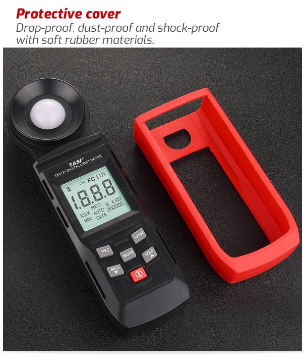 Digital Light Lux Meter Luxmeter 0~200,000 With Selectable Range & Tes