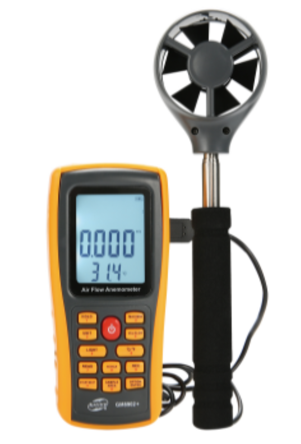 Anemometer Logger Wind Speed Air Flow Temperature Meter Tester Measure