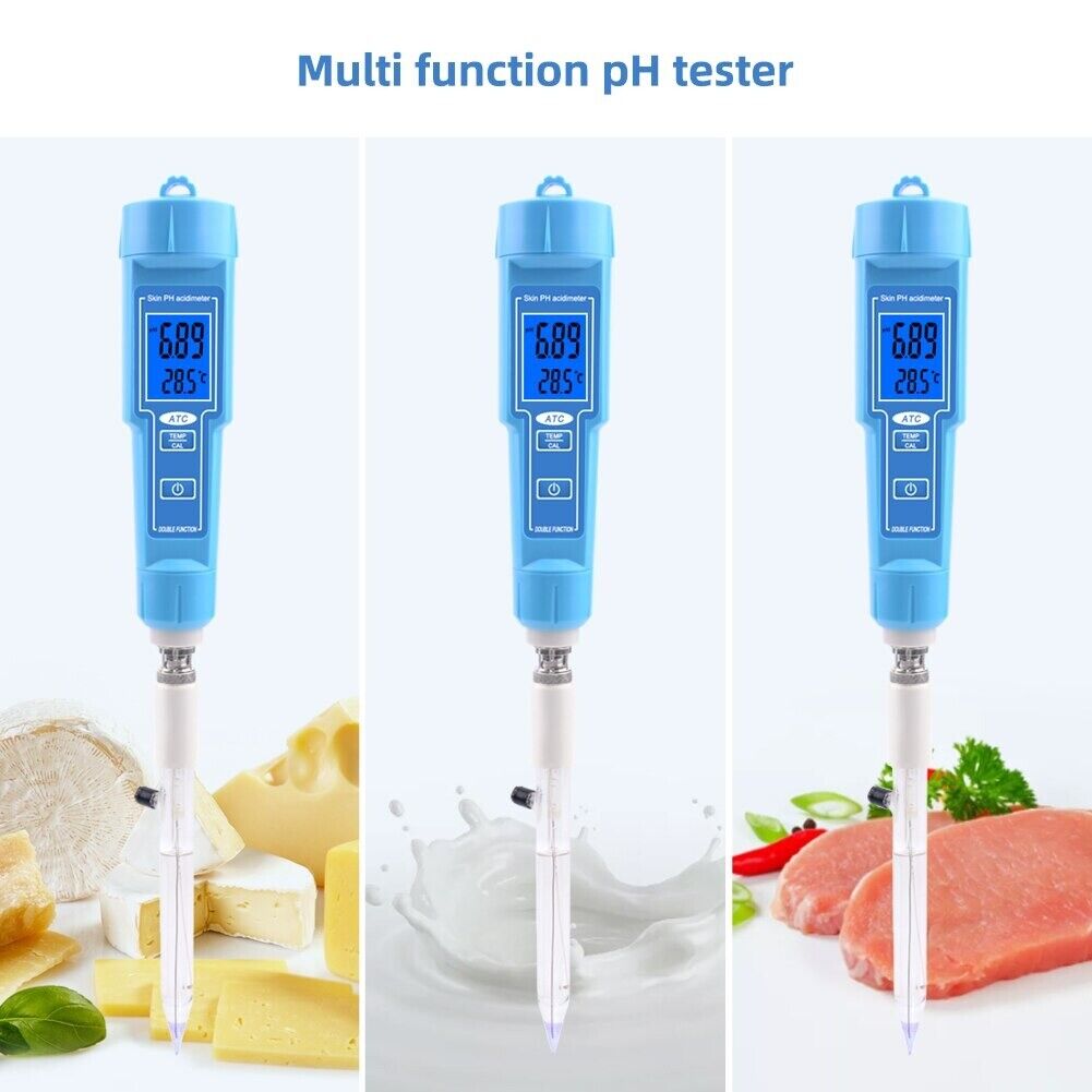 pH Meter Spear Tip Electrode For Meat Cheese Soil Hydroponics Auto Cal