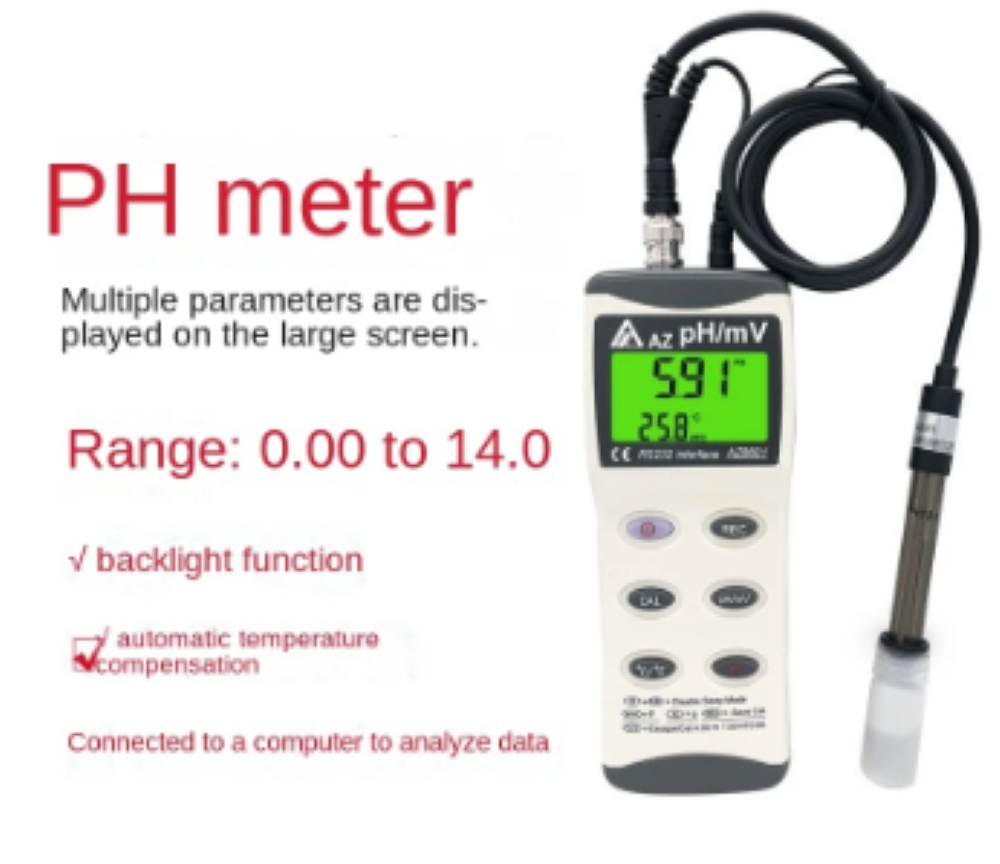 pH MV Temp Water Quality Testing Meter Measure ORP Tester Analyzer ATC