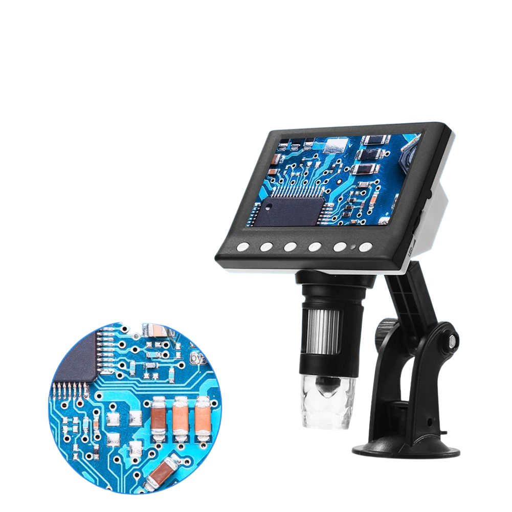 Microscope Digital 4.3 inch Electronic Magnifier 1000X with 8 LED Magn