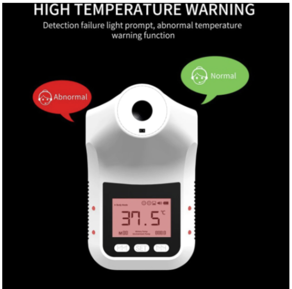 Wall Mounted Digital Thermometer Non-contact Temperature With Alarm