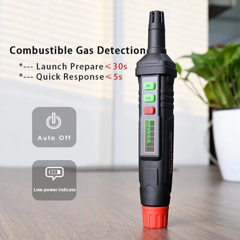 Gas Analyzer Combustible Gas Detector Gas Leak Locator Flammable Natur