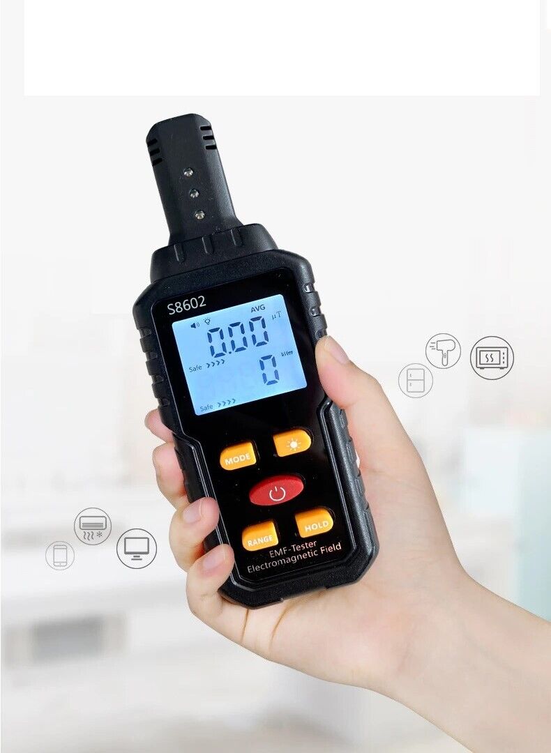 EMF Meter Electromagnetic Field Detector Smart 3 in 1 Digital Counter