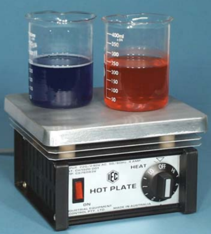 IEC MAGNETIC STIRRER HOT PLATE SIMMERSTAT CONTROL 20 x 18 cm TOP