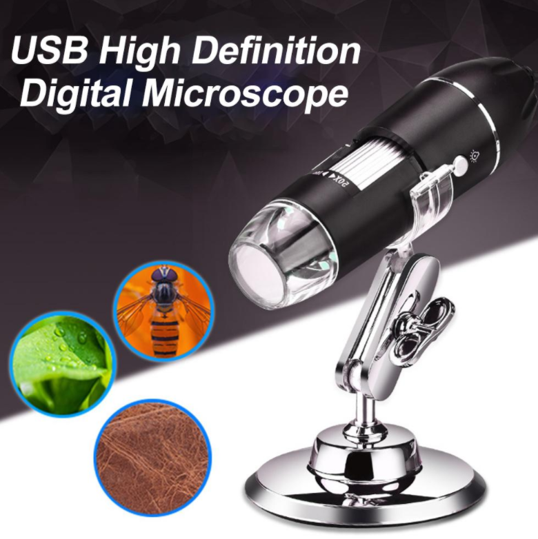 Microscope Digital 1600 x Magnification USB OTG 8-LED Light AU