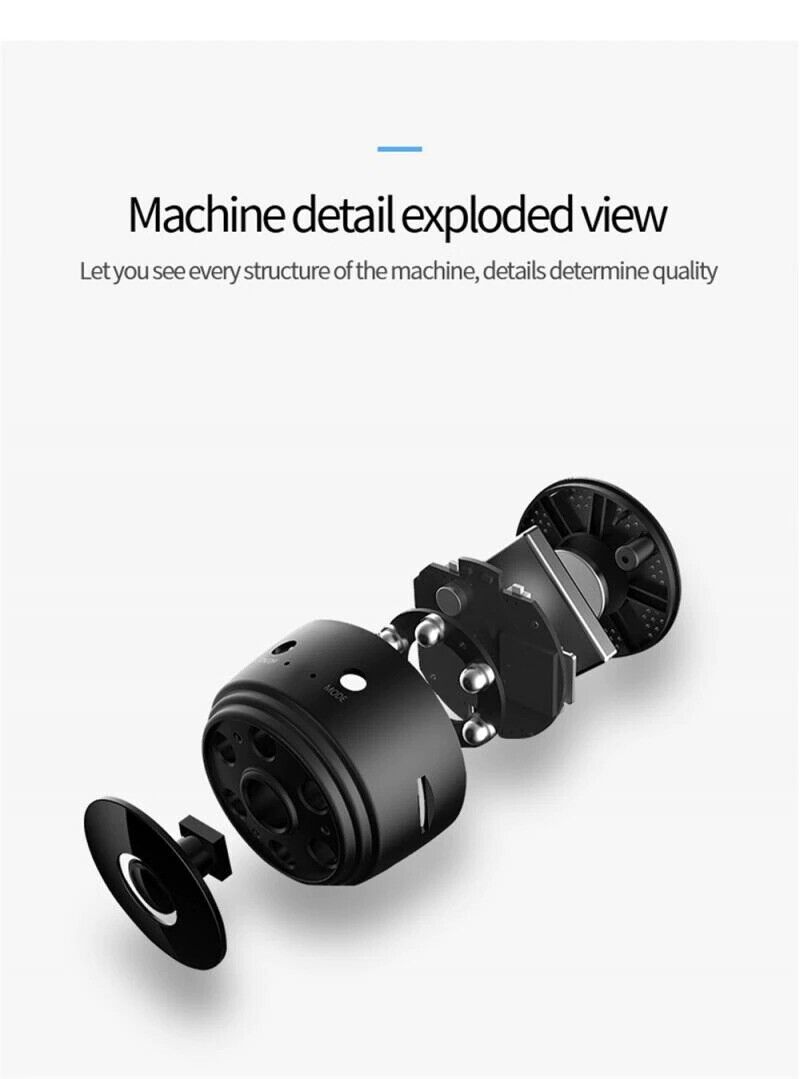 Mini Camera Wireless Spy Security Remote Control Surveillance Night Ca