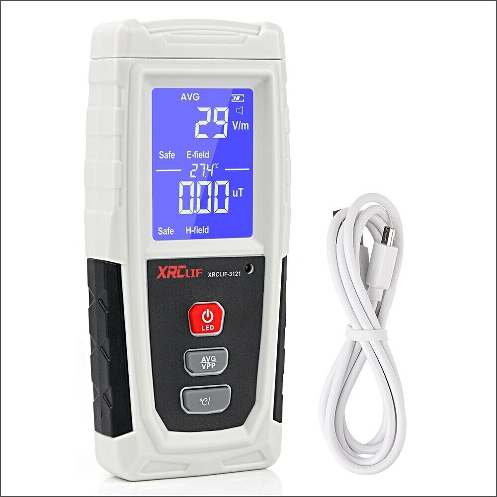 Electromagnetic Radiation Detector EMF Meter Field Tester Emission Dos ...