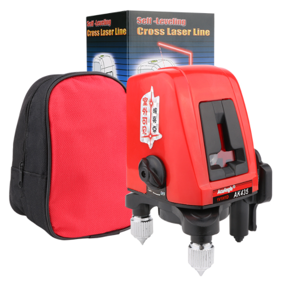 Laser Level 2 Line Red Beam Line 360 Degree Rotary Level Self-leveling