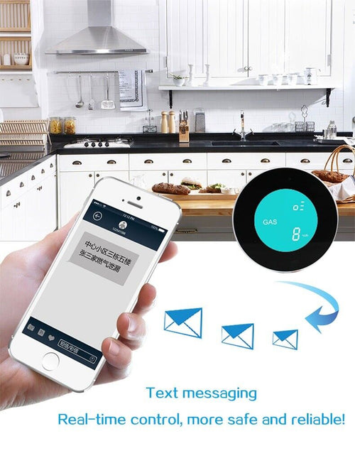 Gas Leak Detector for Home Kitchen with Smart House Alarm Sensor