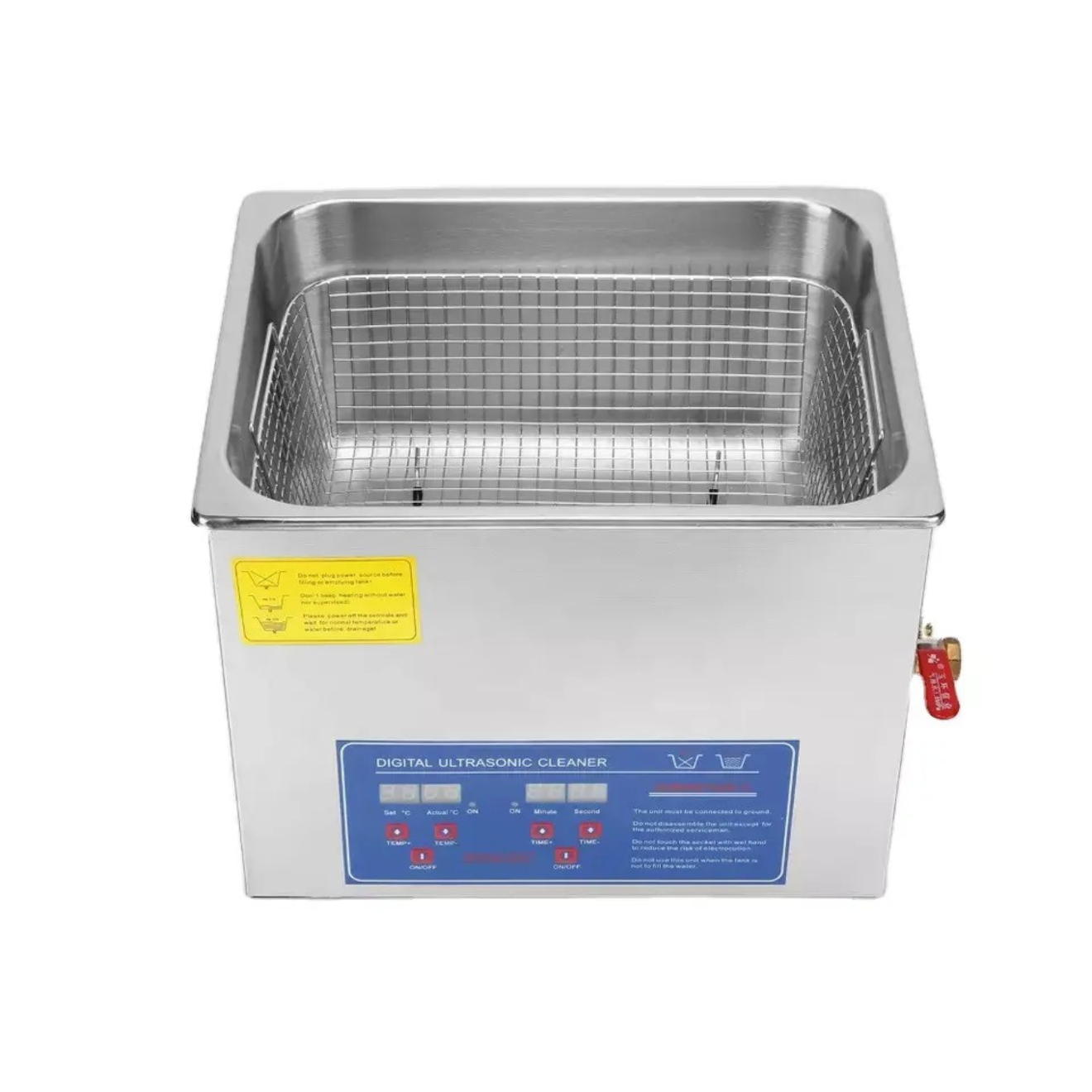 Ultrasonic Cleaning Bath 10L Digital Stainless Ultrasonic Cleaner Time