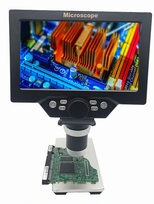 Digital Microscope 7 Inch LCD Display 12MP 1-1200 Amplification Magnif