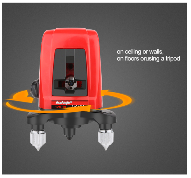 Laser Level 2 Line Red Beam Line 360 Degree Rotary Level Self-leveling