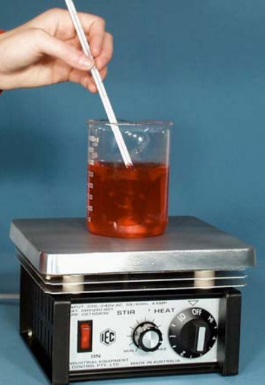 IEC MAGNETIC STIRRER HOT PLATE SIMMERSTAT CONTROL 20 x 18 cm TOP