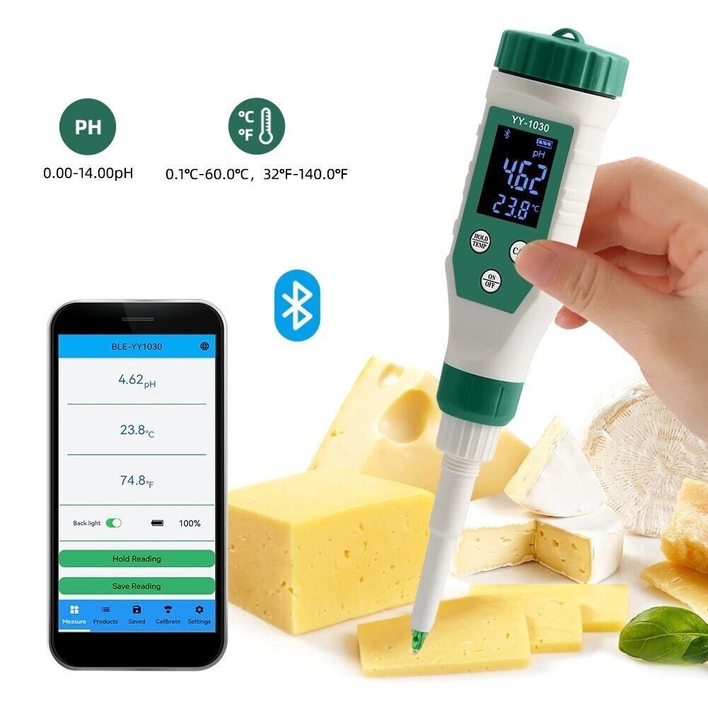 PH Meter Digital Auto Calibrating Spear Tip 0.00~14.00 High Accuracy S