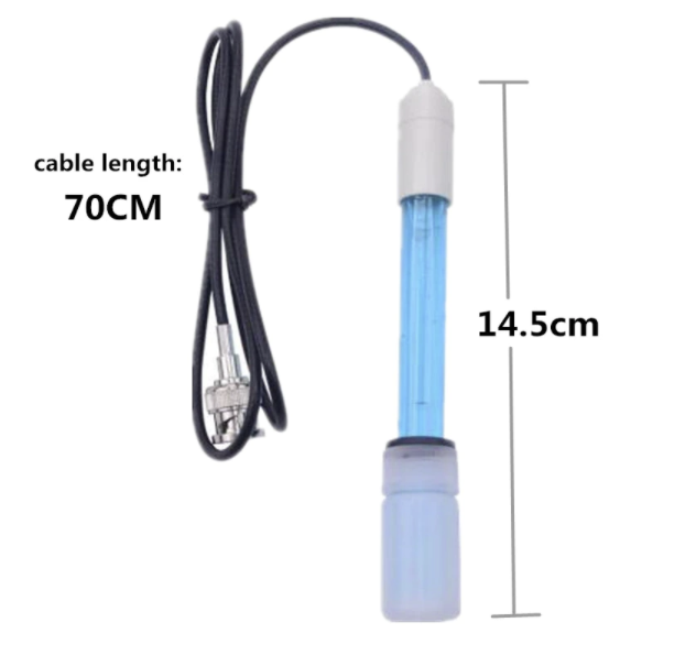 PH Probe Electrode Replacement Sensor BNC 70 cm Cable Aquariums Hydrop